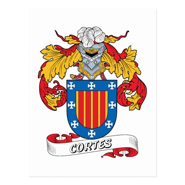 Cortes Coat Of Arms Postcards | Zazzle UK