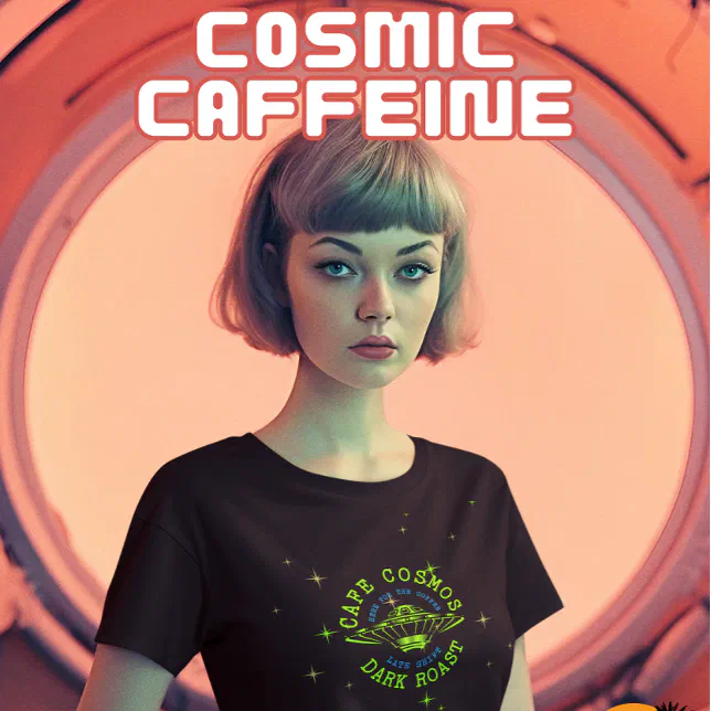 Cosmic Cafe for the Coffee Lover T-Shirt | Zazzle