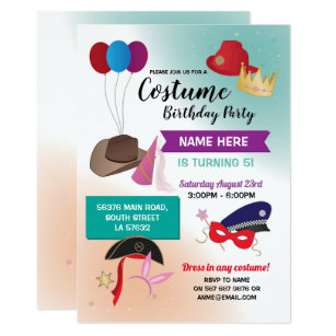 Fancy Dress Party Invitations | Zazzle UK
