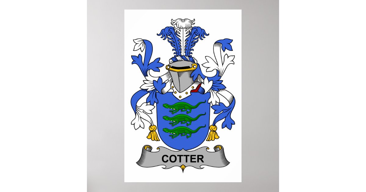 Cotter Family Crest Poster | Zazzle