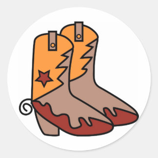Cowboy Boots Stickers | Zazzle.co.uk