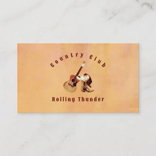 Country Western Business Card | Zazzle