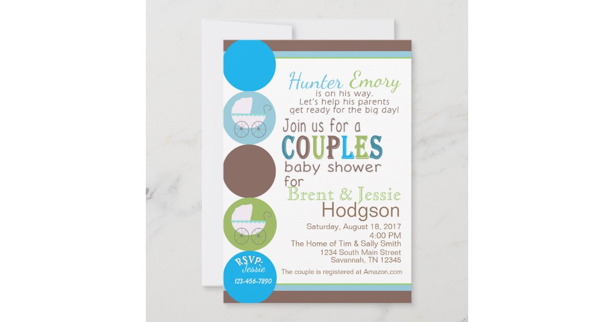 Couple Baby Shower Invitation | Zazzle
