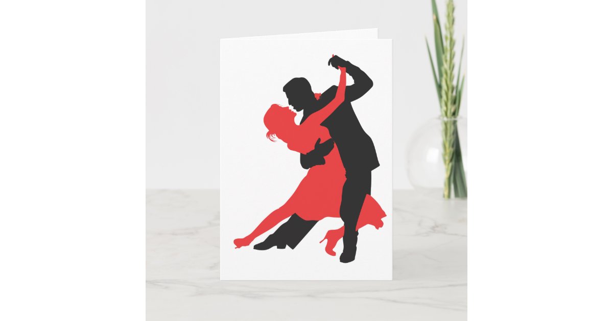 couple dancing card | Zazzle