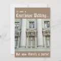Courthouse Marriage Post-Wedding Party Invitation | Zazzle
