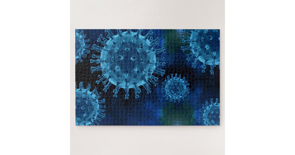 Covid Virus Pathogen Infection Jigsaw Puzzle | Zazzle