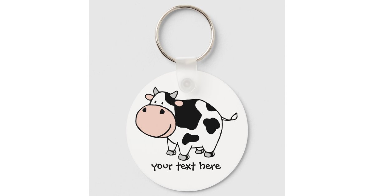 Cow Key Ring | Zazzle