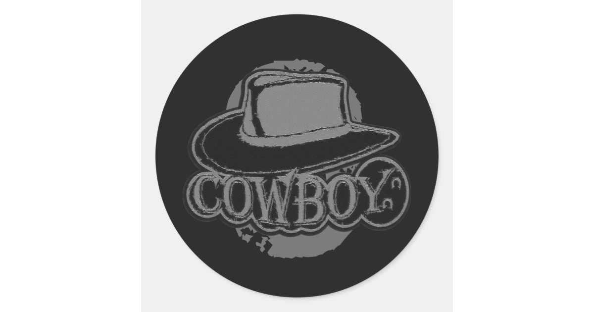 Cowboy Hat! Classic Round Sticker | Zazzle