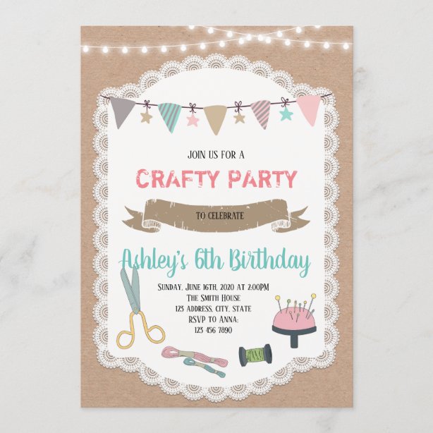 Crafty Invitations | Zazzle UK