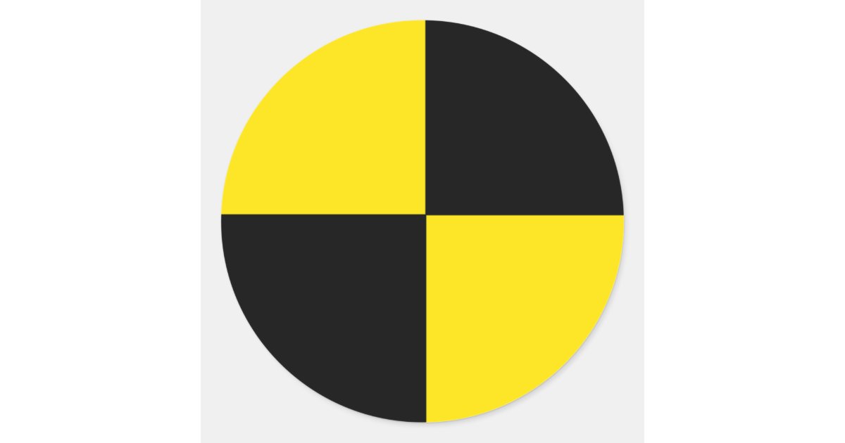 Crash Test Sticker | Zazzle