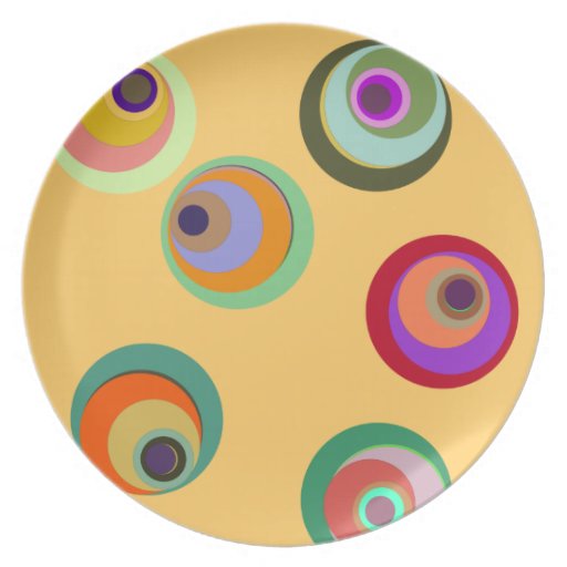 Crazy Colour Circle Plate | Zazzle