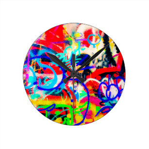Graffiti Wall Clocks | Zazzle UK