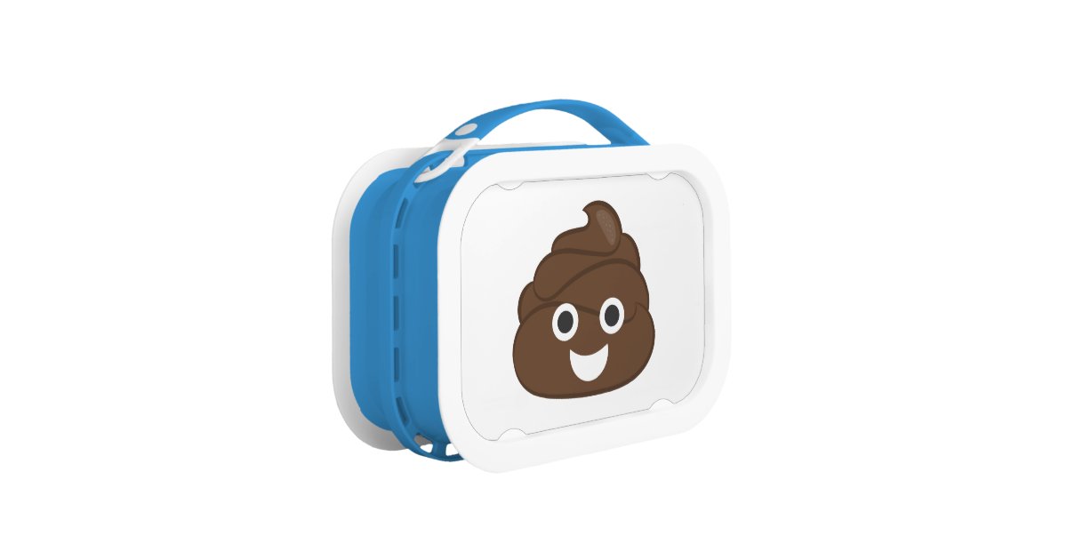 Crazy Silly Brown Poop Emoji Lunch Box | Zazzle