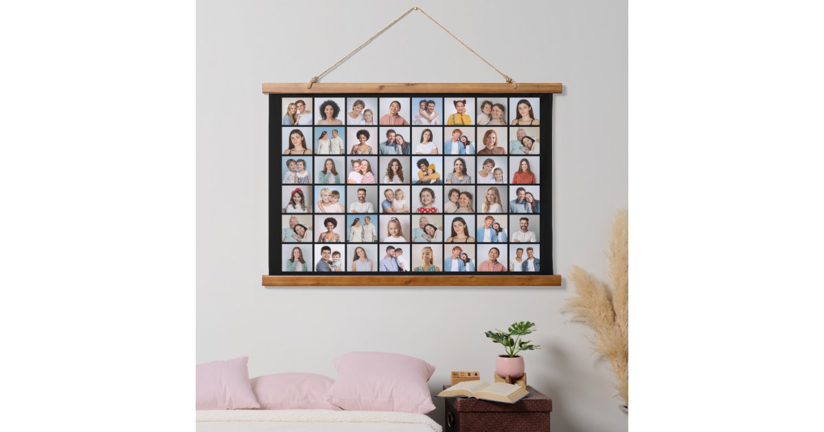 Create Your Own 48 Photo Collage Hanging Tapestry | Zazzle