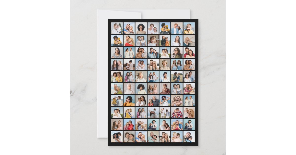 Create Your Own 70 Photo Collage Invitation | Zazzle