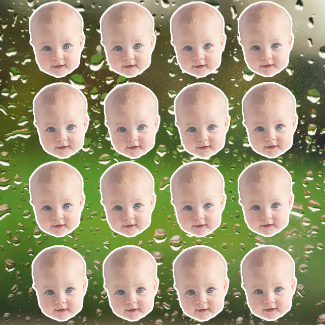 Create Your Own Baby Face Sticker | Zazzle