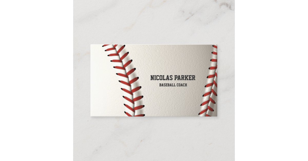 Create Your Own Baseball Business Card | Zazzle