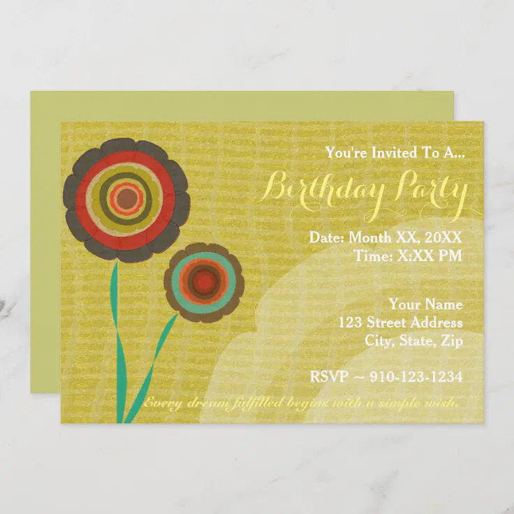 Create Your Own Birthday Party Invitation | Zazzle