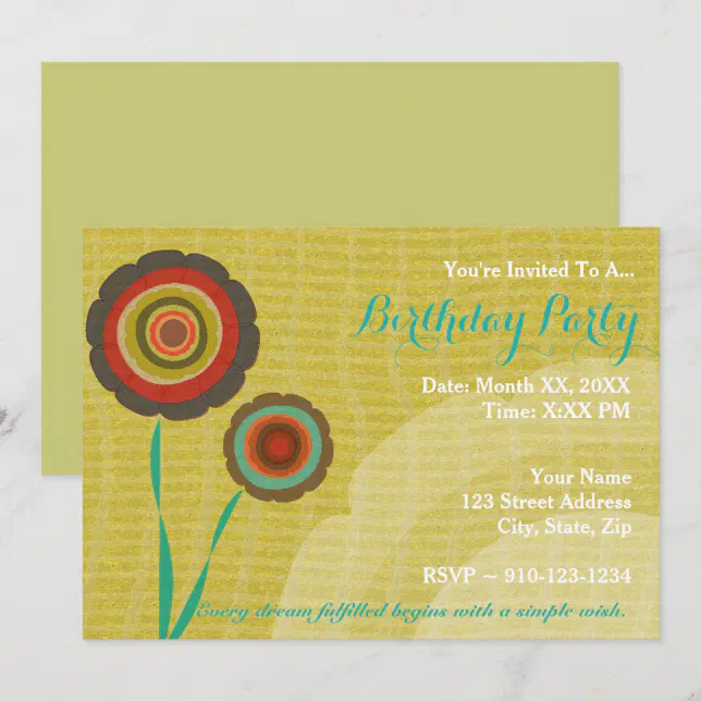 Create Your Own Birthday Party Invitation | Zazzle