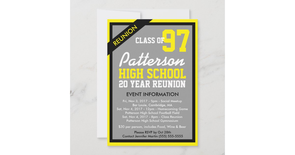 Create Your Own Class Reunion Invitation | Zazzle