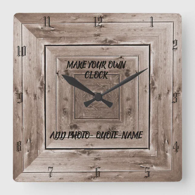 CREATE YOUR OWN CLOCK | Zazzle
