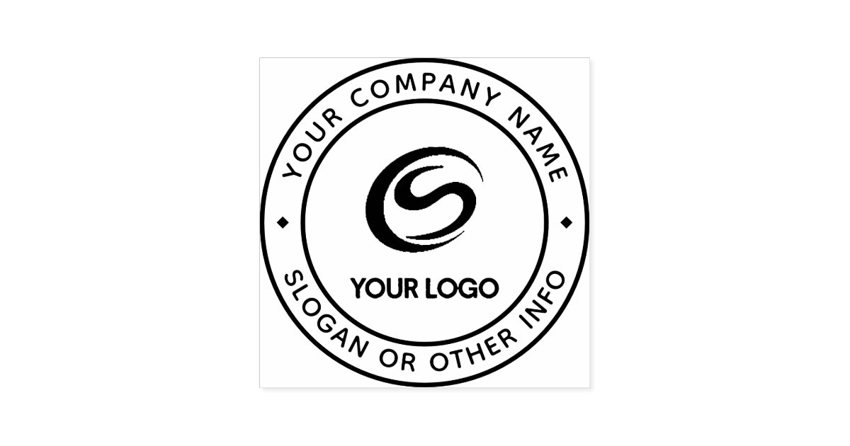 Create Your Own Custom Business Logo Self-inking Stamp | Zazzle