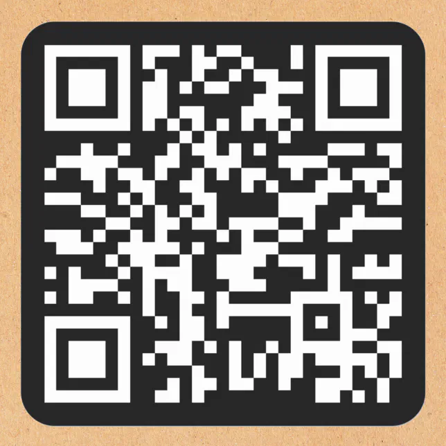 Create Your Own Custom Business Website QR Code Square Sticker | Zazzle