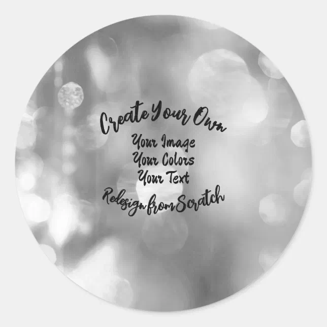 Create Your Own Custom Colour/Design Classic Round Sticker | Zazzle
