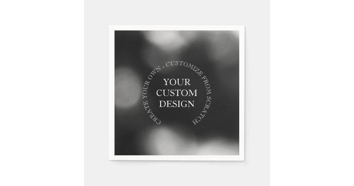 Create Your Own Custom Design/Logo Napkin | Zazzle