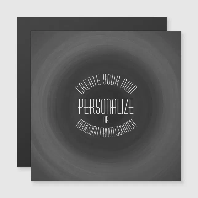 Create Your Own - Custom Design Magnetic Card | Zazzle