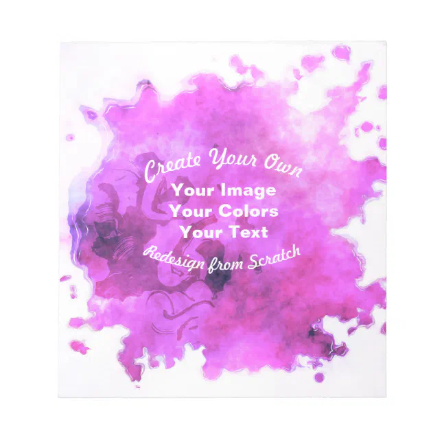 Create Your Own Custom Design Notepad | Zazzle