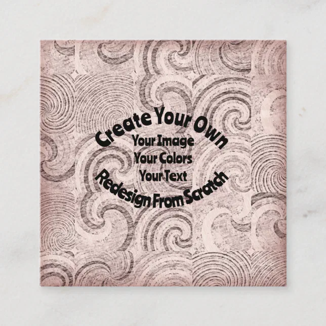 Create Your Own Custom Design Square Business Card | Zazzle
