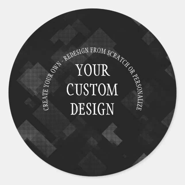 Create Your Own Custom Designed Classic Round Sticker | Zazzle