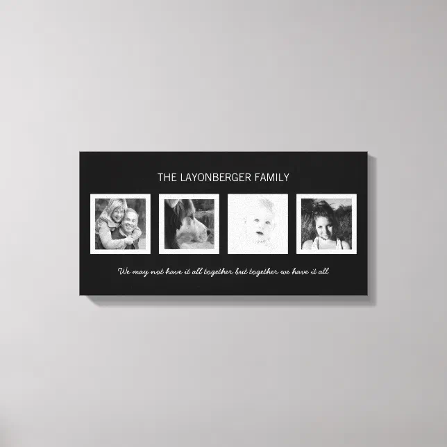 Create Your Own Custom Family Portrait Canvas Print | Zazzle