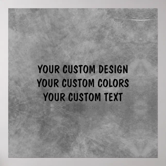 Create Your Own Custom Personalised Poster | Zazzle