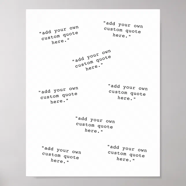 Create Your Own Custom Quote Collage Poster | Zazzle