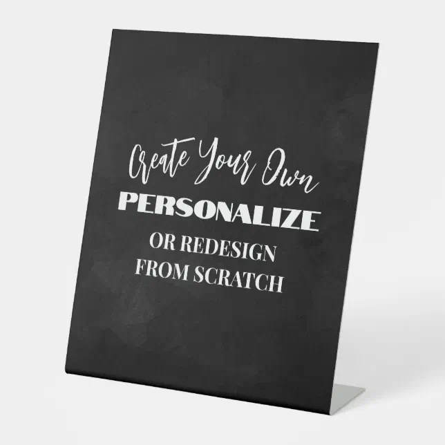 Create Your Own - Design a Custom Pedestal Sign | Zazzle
