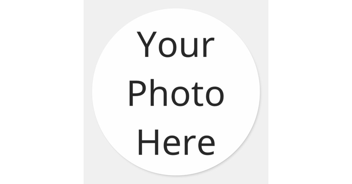 Create your own design classic round sticker | Zazzle