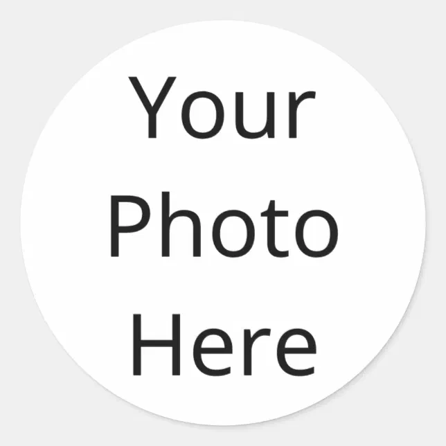 Create your own design classic round sticker | Zazzle
