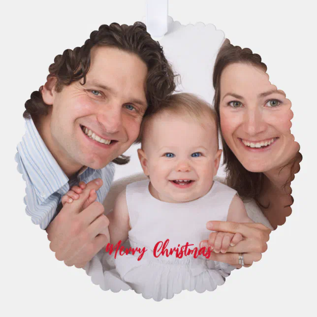 Create Your Own Family Photo Tree Decoration Card | Zazzle