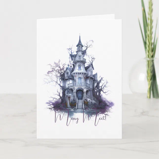 Create Your Own Haunted Castle Card | Zazzle