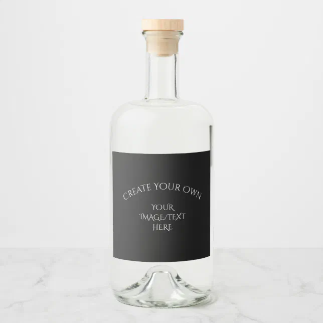 Create Your Own Liquor Bottle Label | Zazzle