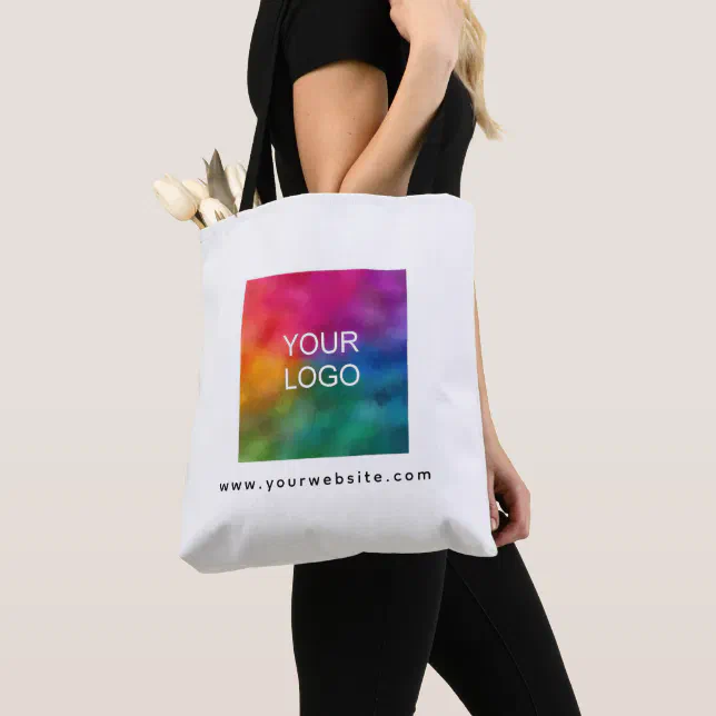 Create Your Own Logo Web Address Template Tote Bag | Zazzle