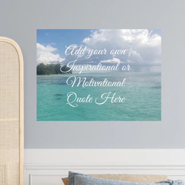 Create Your Own Motivational Inspirational Ocean Poster | Zazzle