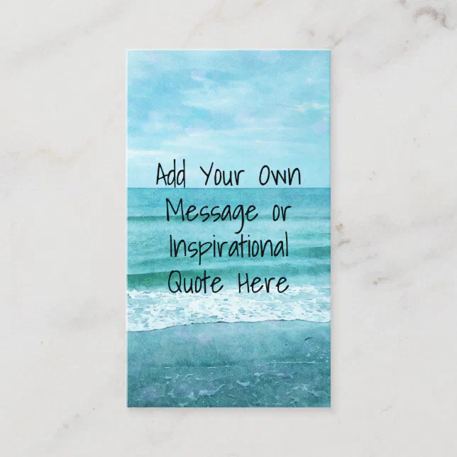 Create Your Own Motivational Inspirational Quote Business Card | Zazzle