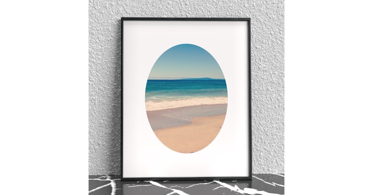 Create Your Own Oval Framed Photo Poster | Zazzle