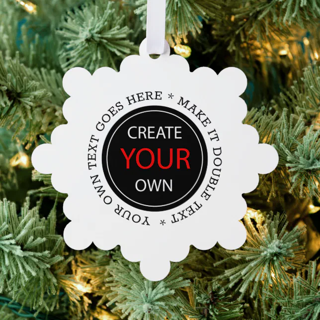 Create Your Own - Personalised, branded / Custom Tree Decoration Card ...