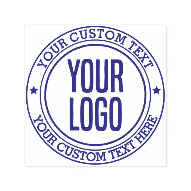 Create Your Own Personalised Text Logo Self-inking Stamp | Zazzle