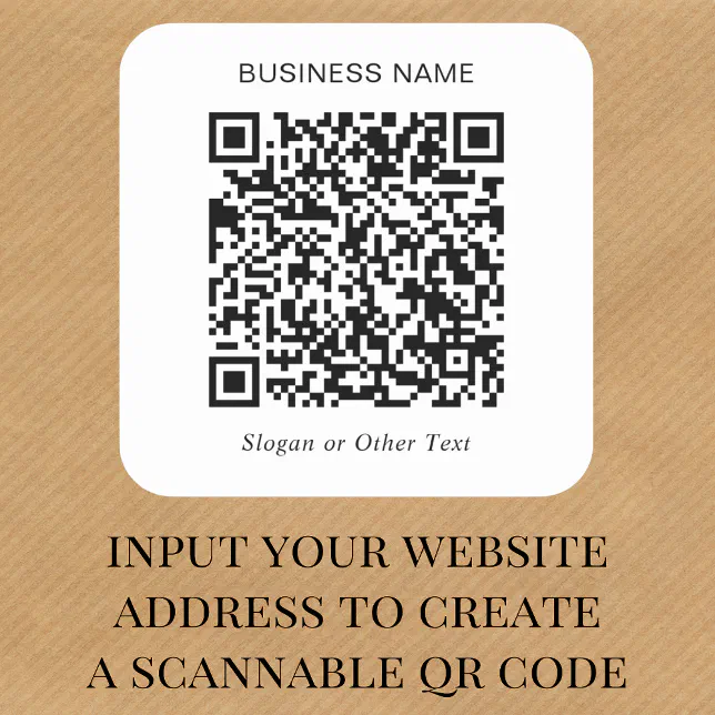 Create Your Own Qr Code Promotional Square Sticker Zazzle