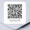 Create Your Own QR Code Promotional Square Sticker | Zazzle